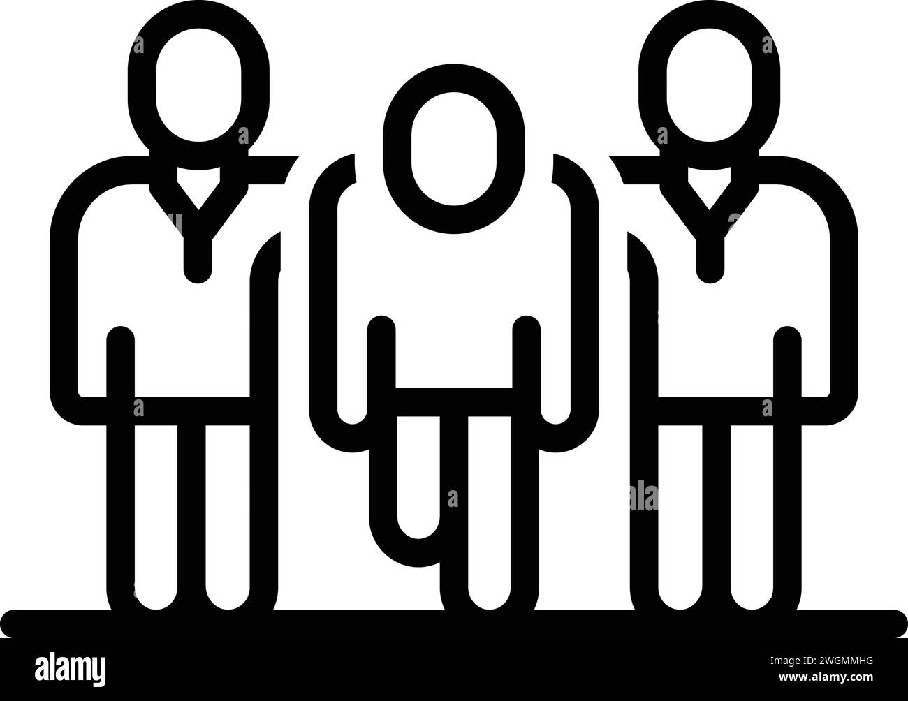 Supporting the people Stock Vector Images - Alamy