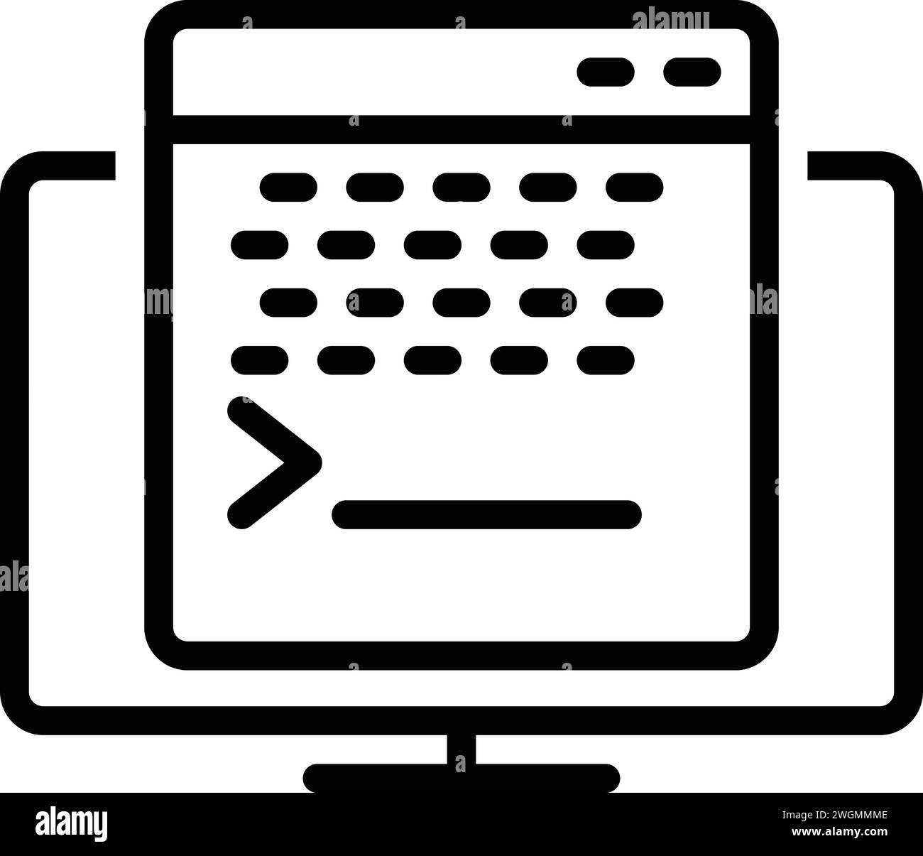 Computer terminal screen Black and White Stock Photos & Images - Alamy