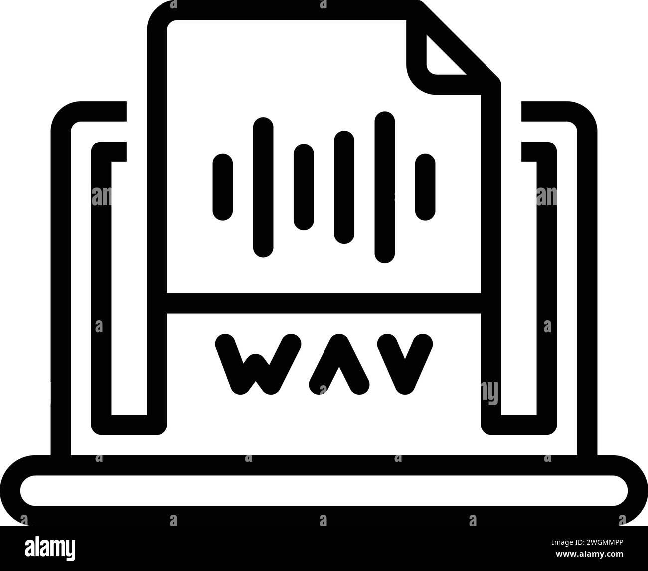 Icon for wav,document Stock Vector Image & Art - Alamy