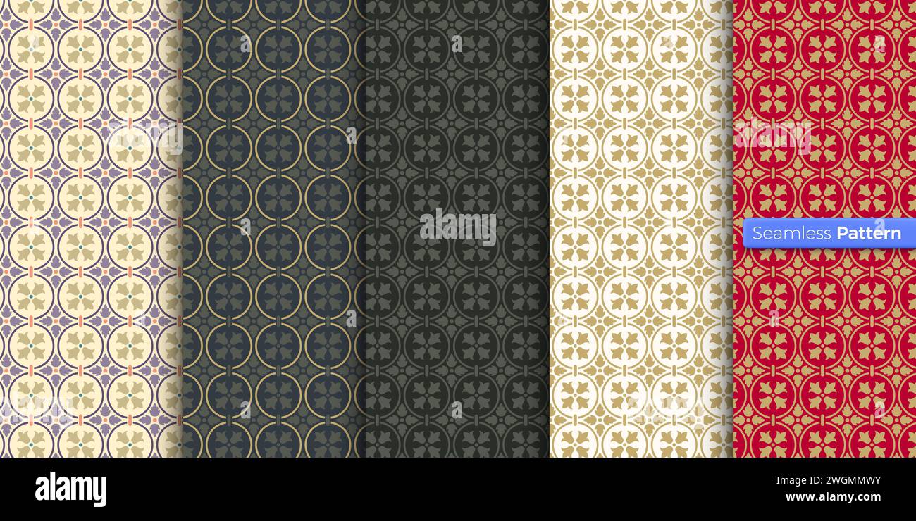 Chinese japanese style geometric pattern. colors background ...