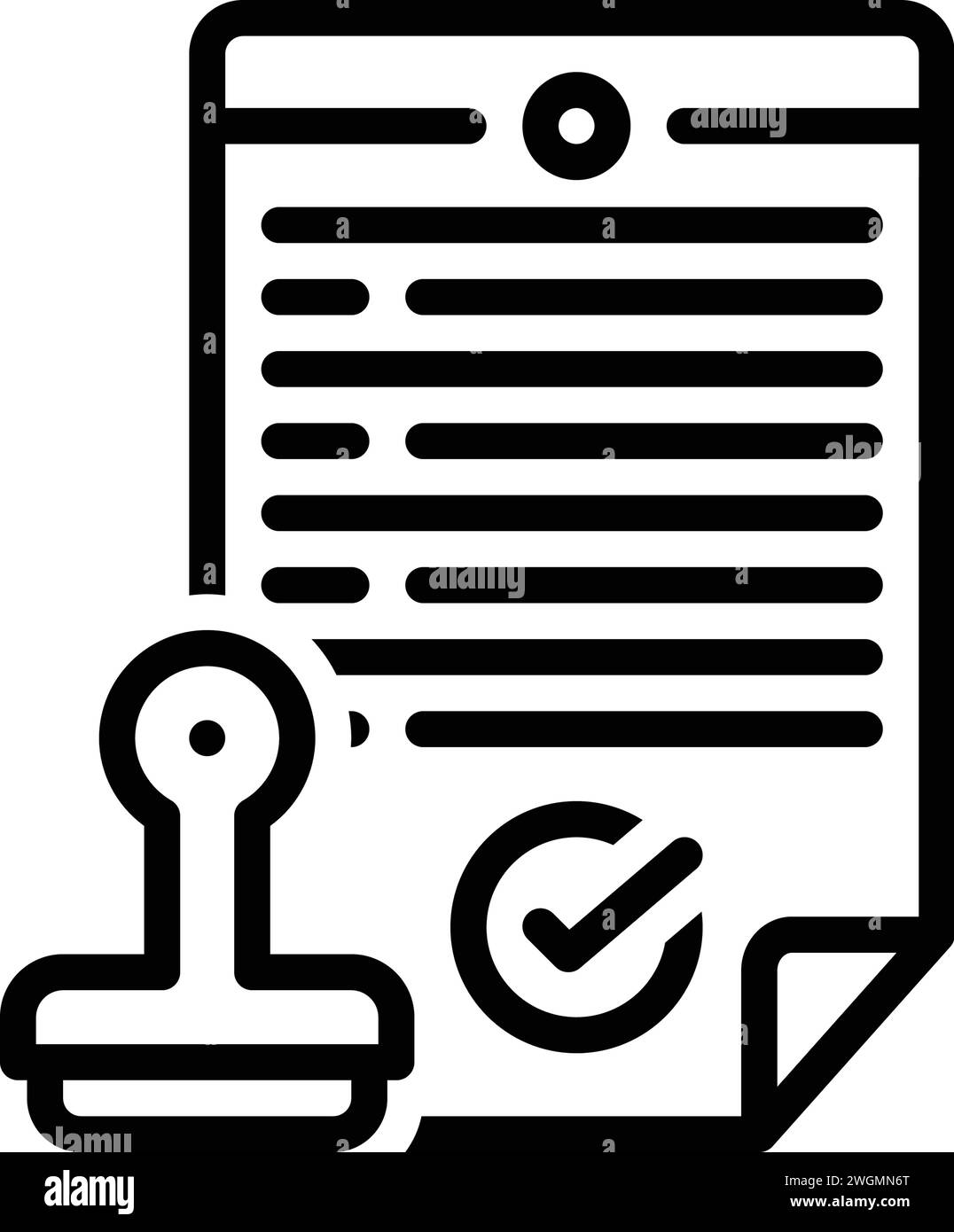 Icon for regulated,notary Stock Vector Image & Art - Alamy