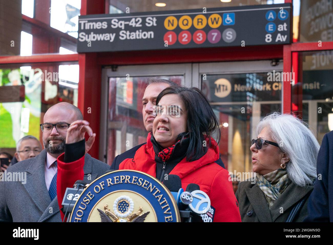 New York, USA. 05th Feb, 2024. Congresswoman Nicole Malliotakis speaks ...
