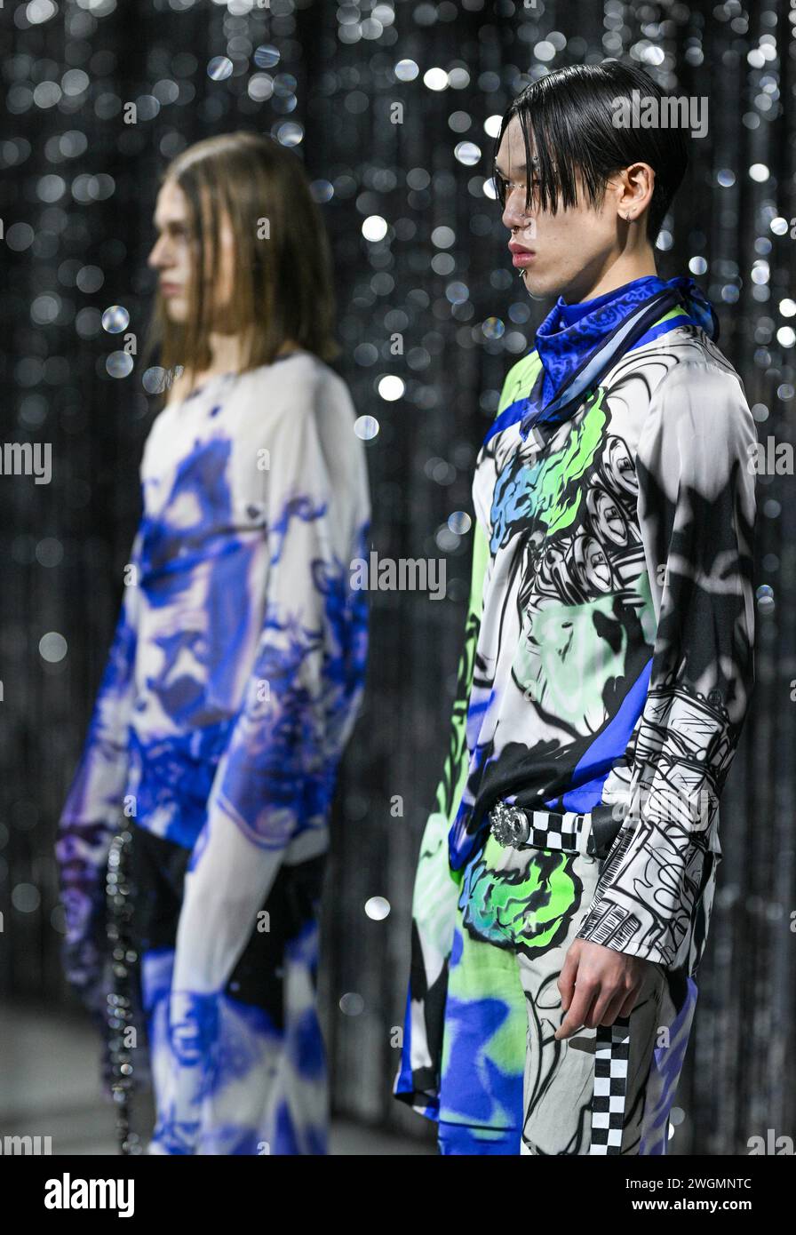 Berlin, Germany. 05th Feb, 2024. Models show creations from the Gerrit ...