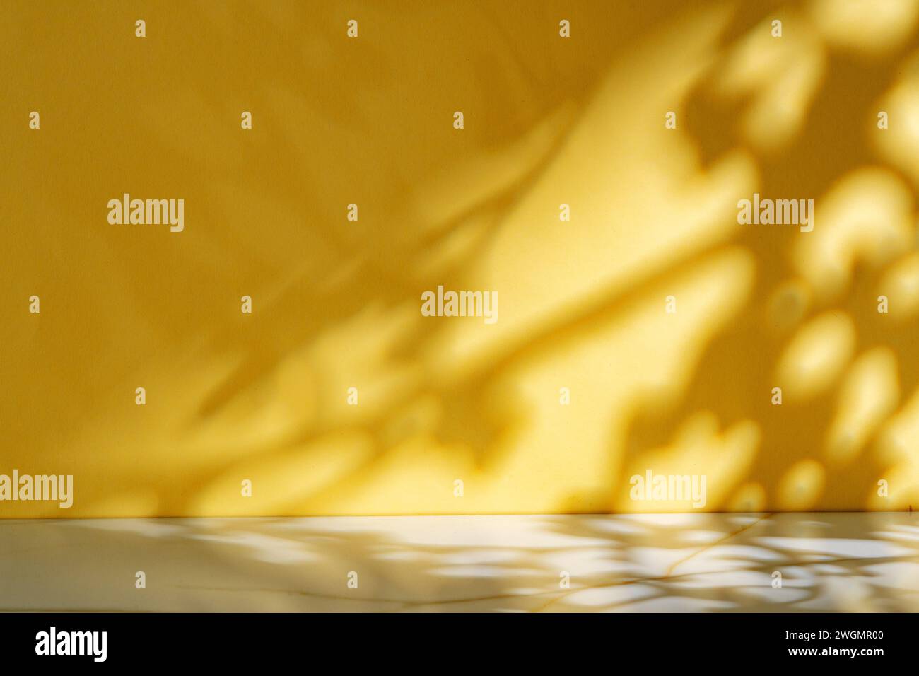 Abstract shadow from the window on yellow background Stock Photo - Alamy