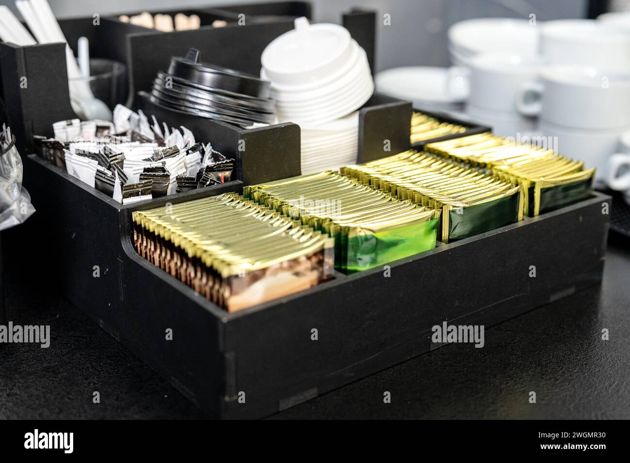 Tea coffee self service buffet hi-res stock photography and images - Alamy