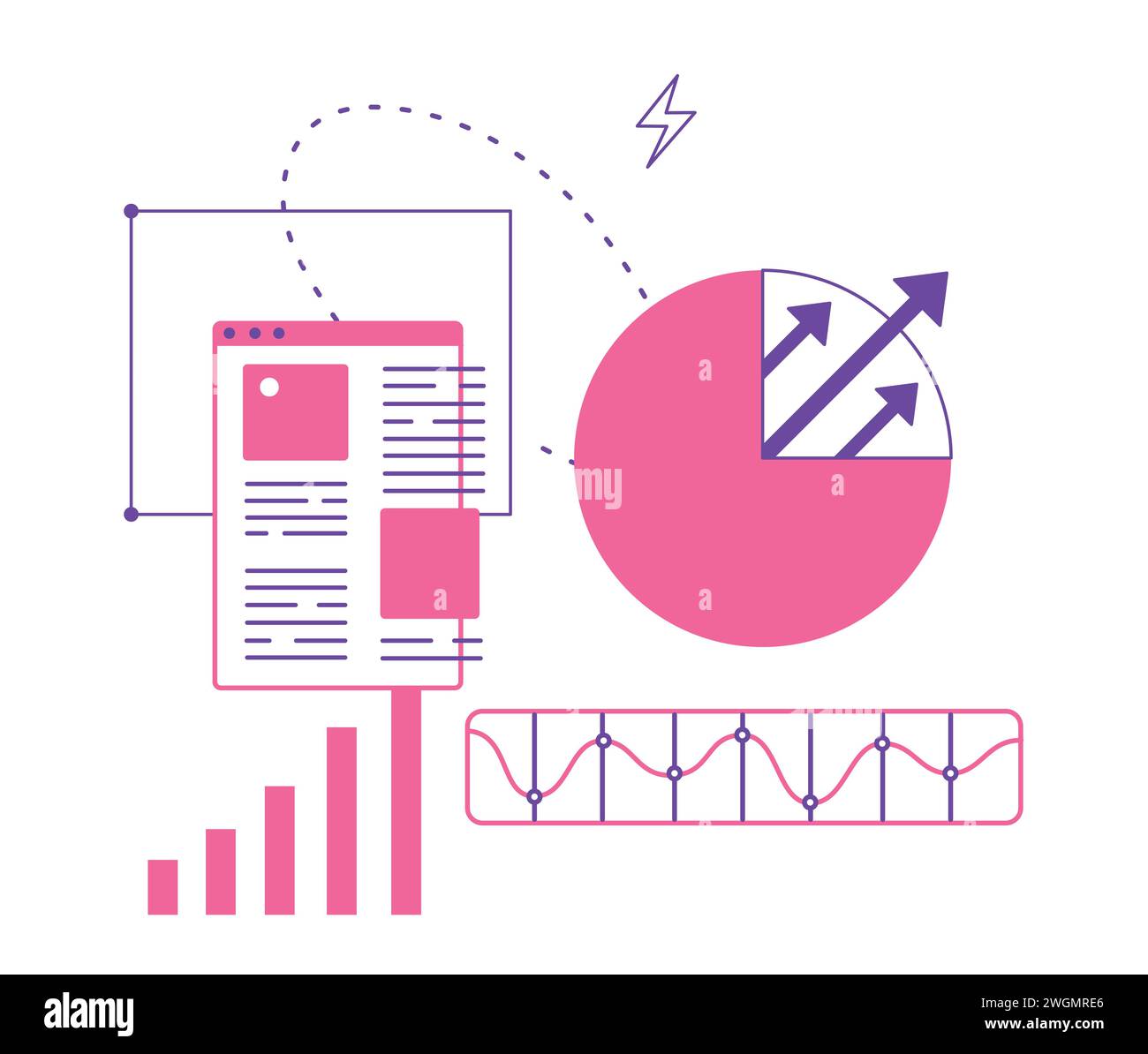 Launch processing Stock Vector Images - Alamy