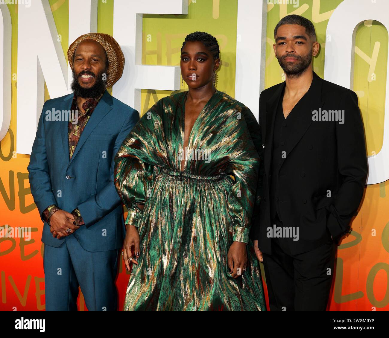 London, UK. 30th Jan, 2024. Ziggy Marley, Lashana Lynch and Kingsley ...
