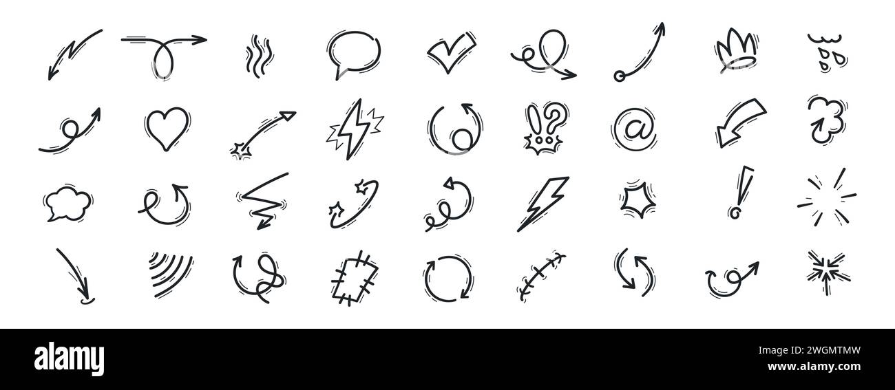 Cartoon movement mark hi-res stock photography and images - Alamy