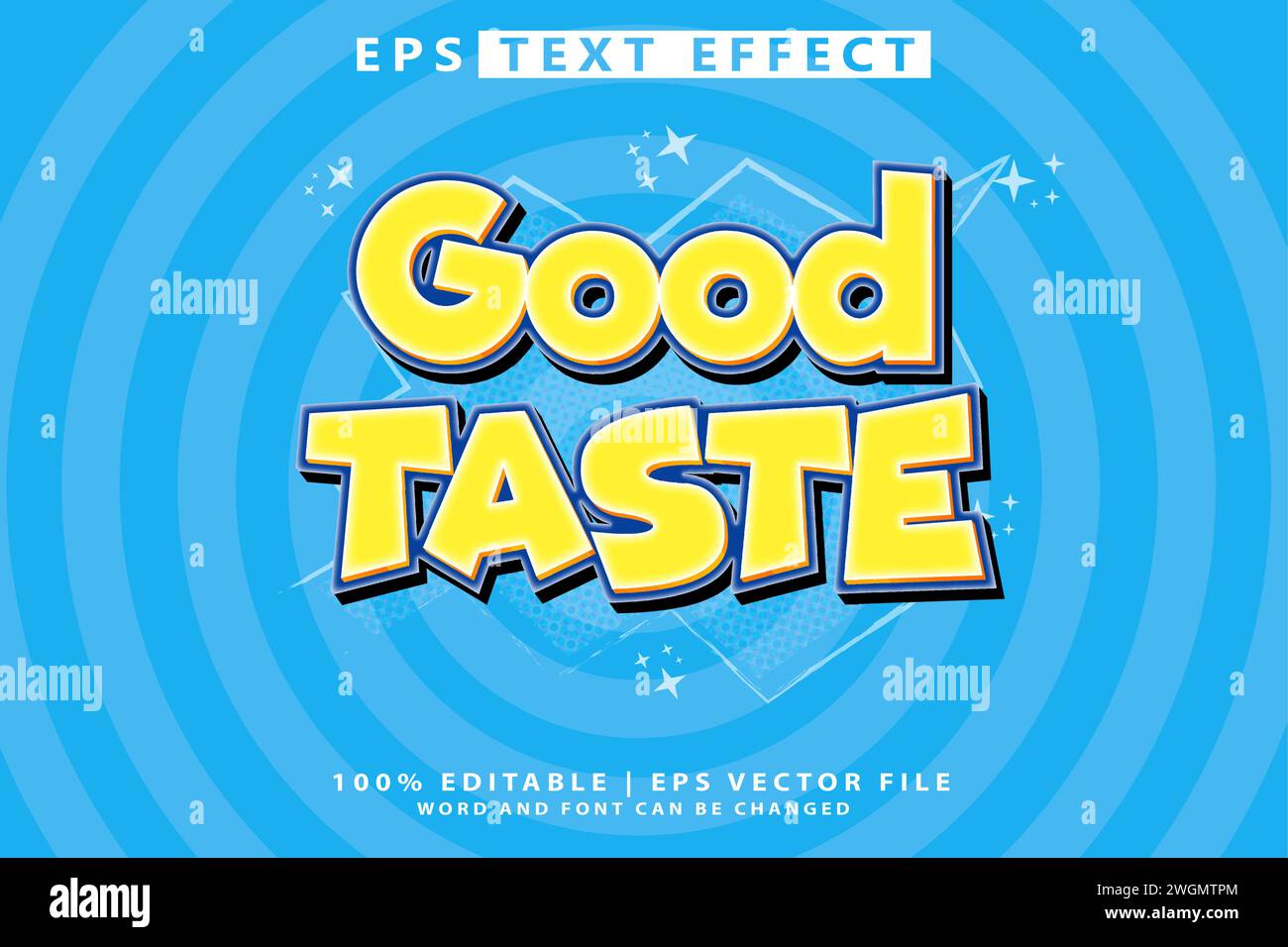 Vector text style effect with good taste Stock Vector Image & Art - Alamy
