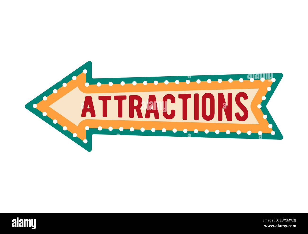 Retro tent circus sign and vintage carnival signboard arrow pointing to ...