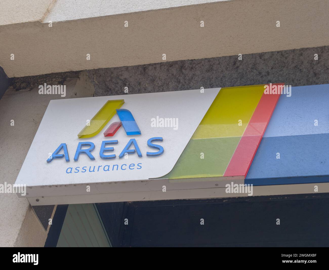 Bordeaux , France - 02 05 2024 : areas assurances insurance text brand ...