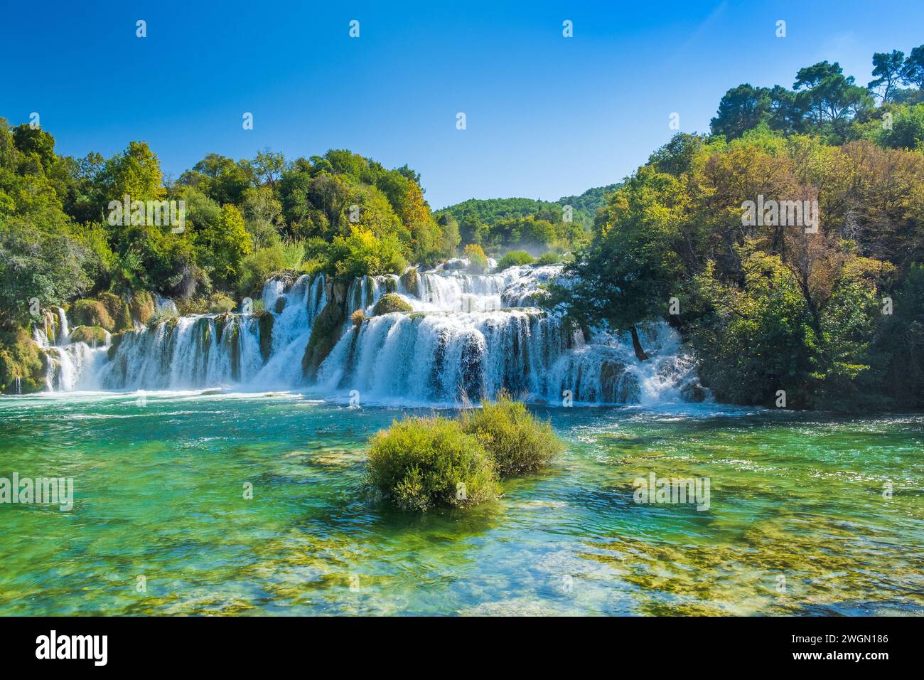 Amazing Skradinski Buk waterfall in Krka national park, Dalmatia, Croatia Stock Photo - Alamy