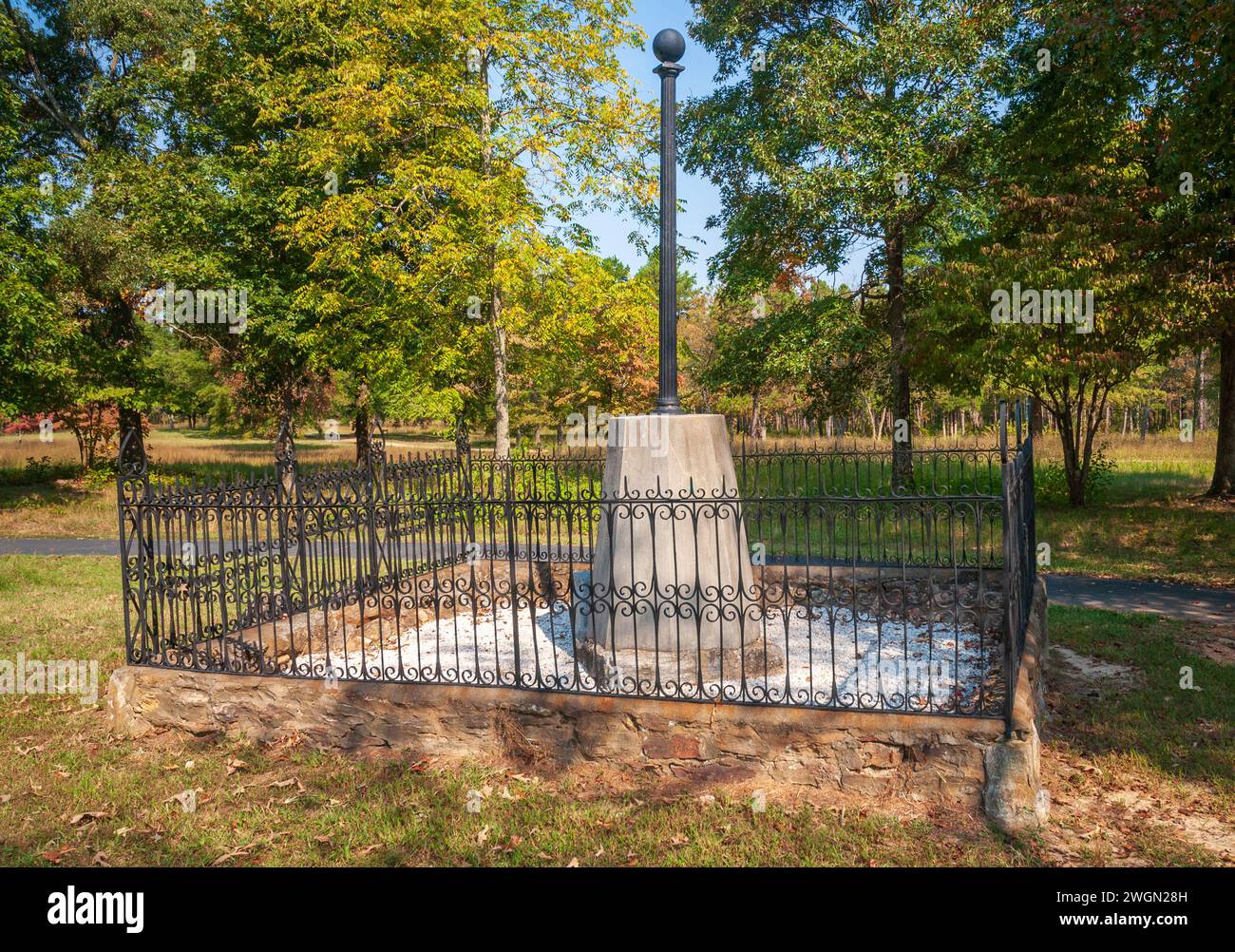 The Cowpens National Battlefield Park, in South Carolina, Major ...