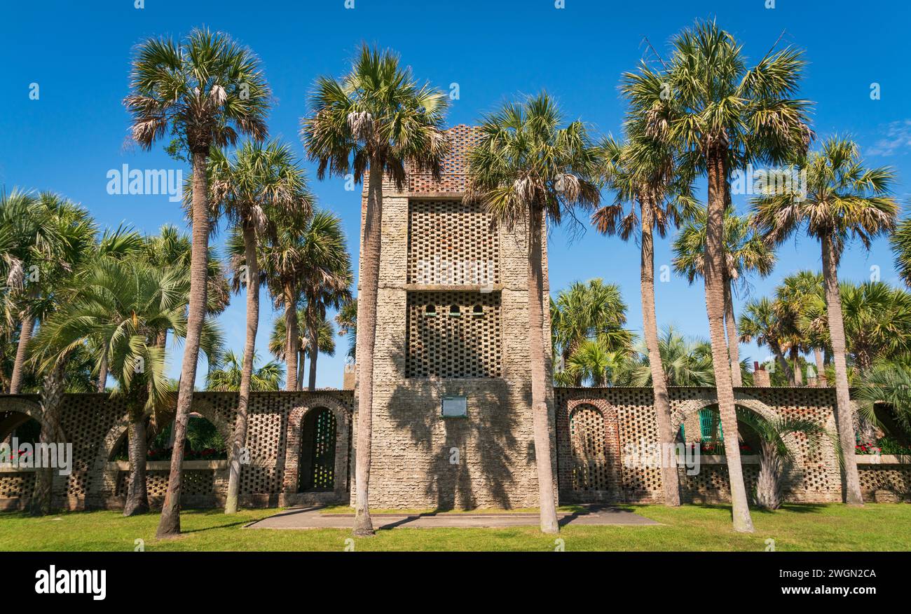 The Atalaya Castle, home of Anna and Archer Huntington, Huntington State Park in South Carolina ...
