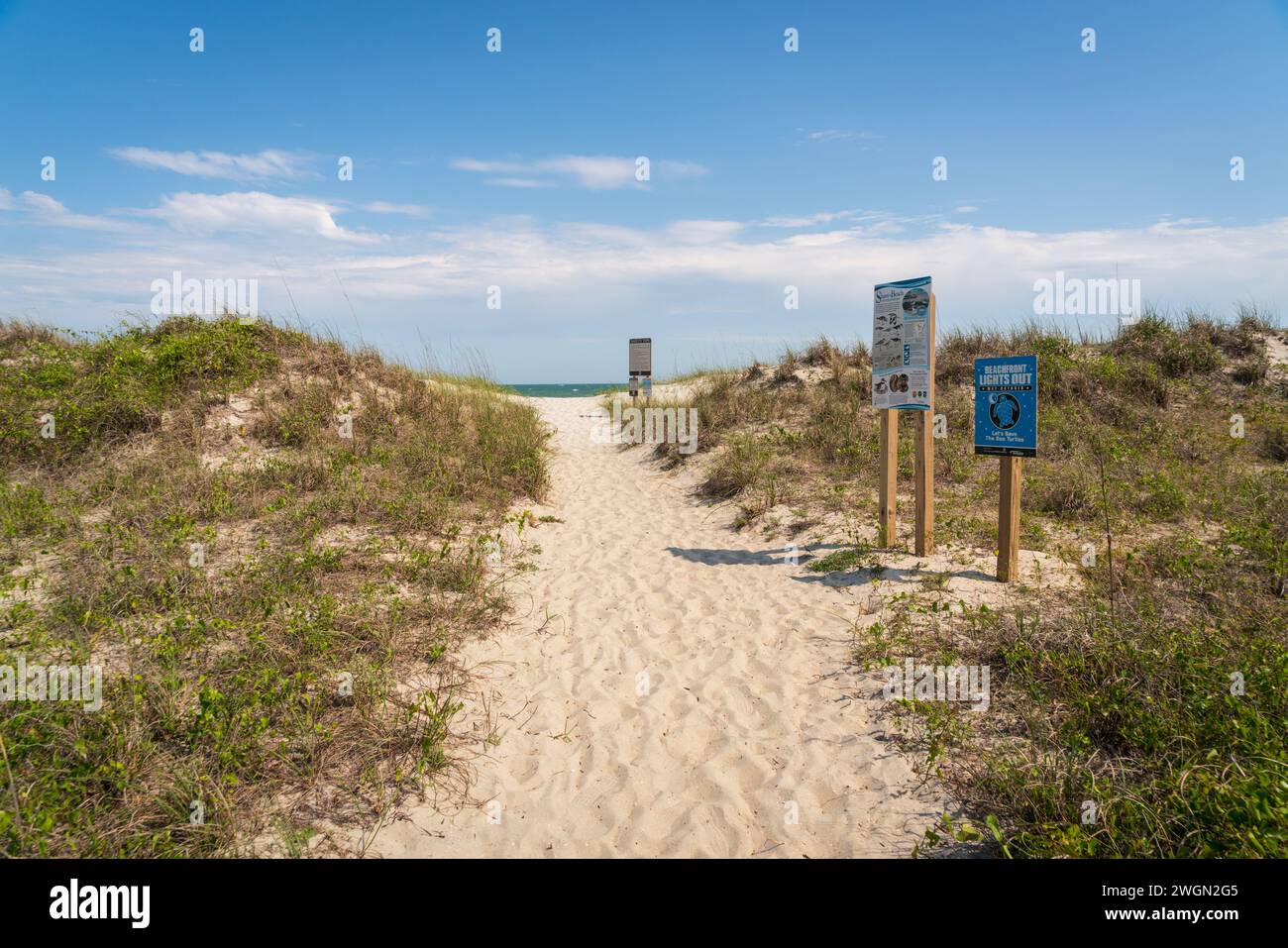 Beach Trail at Atalaya Castle, home of Anna and Archer Huntington, Huntington State Park, USA ...