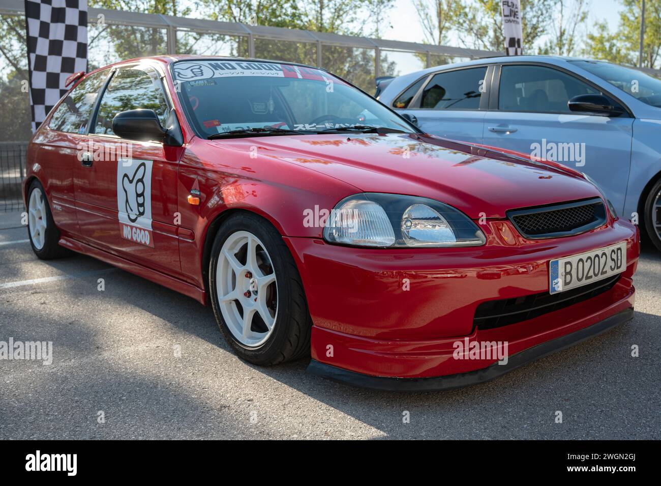 Front view of a nice and classic Honda Civic 6th generation EK type ...