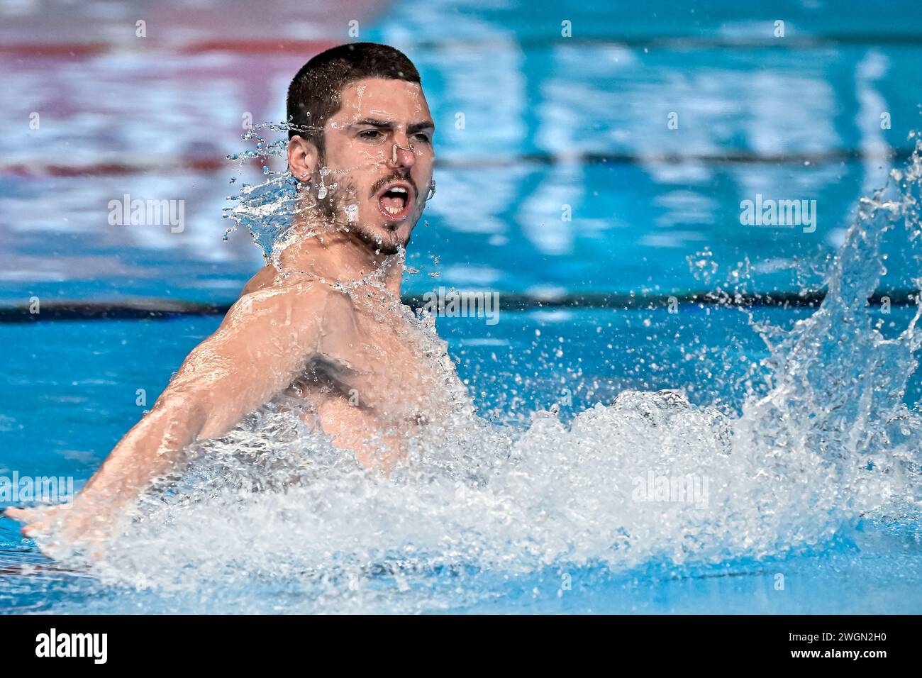 Doha, Qatar. 06th Feb, 2024. Giorgio Minisini of Italy competes in the ...