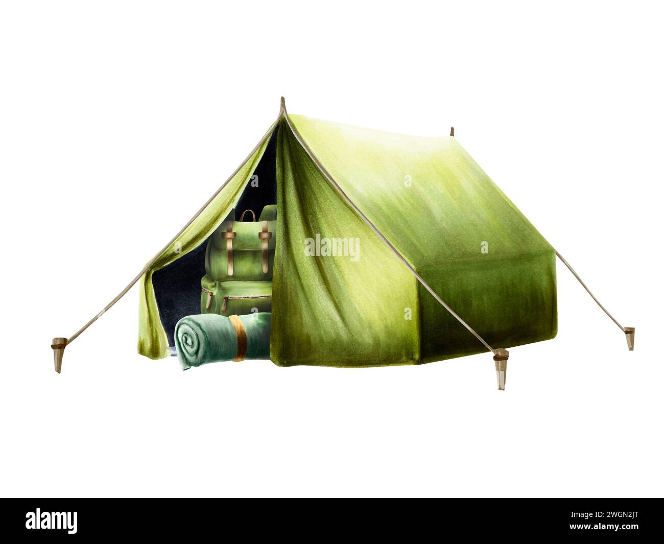 Sleep in the tent Cut Out Stock Images & Pictures - Alamy