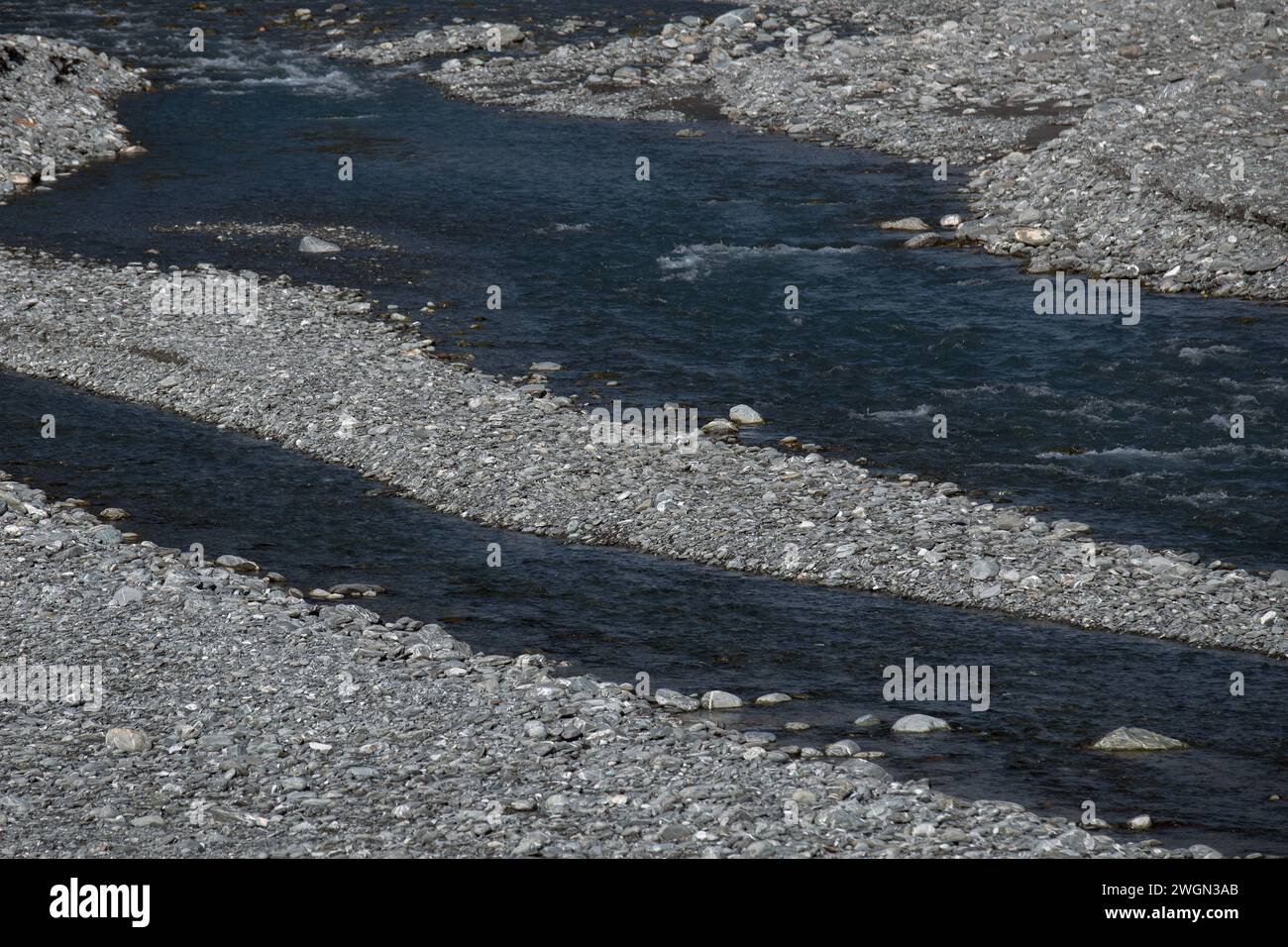 Waihou River and flood plain by Franz Josef Glacier, Franz Josef ...
