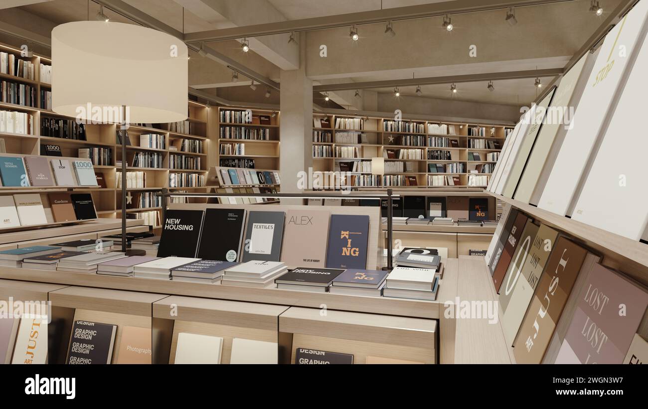 Wooden bookcase full of books hi-res stock photography and images - Alamy