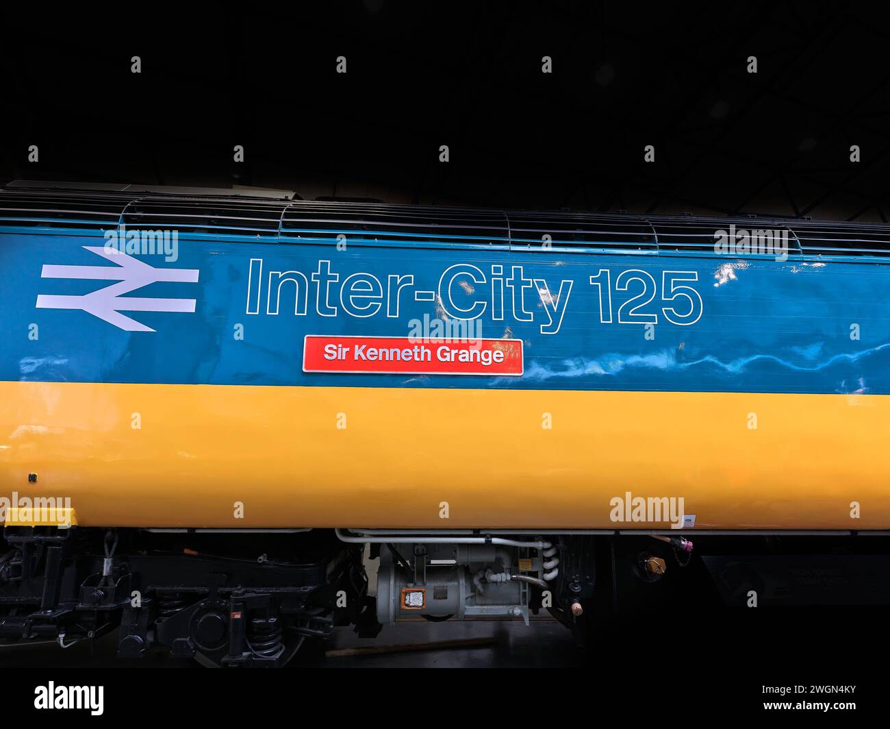 Inter-City 125, Sir Kenneth Grange engine; railway museum, York ...
