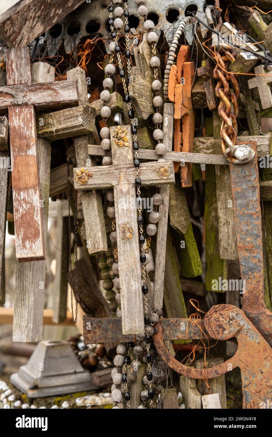In the quiet of Lithuania's countryside, the Hill of Crosses stands as ...