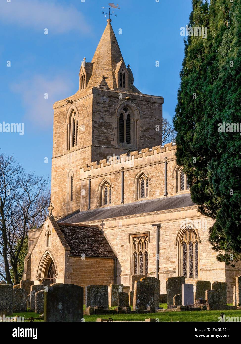 St. Andrew's Church, Hambleton village, Rutland, England, UK Stock ...