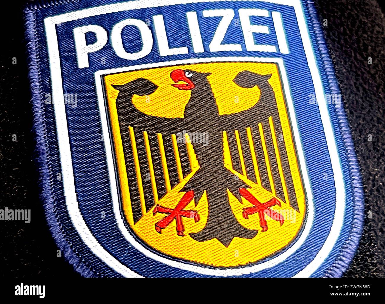 Abzeichen der Bundespolizei am Ärmel *** Federal police badge on the ...