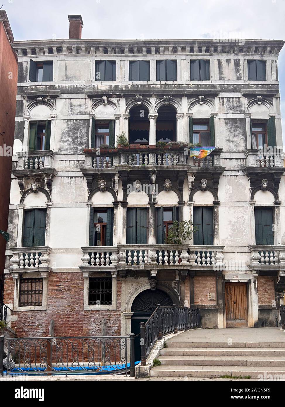 Standing tall amidst Venice's labyrinthine canals, this building's ...