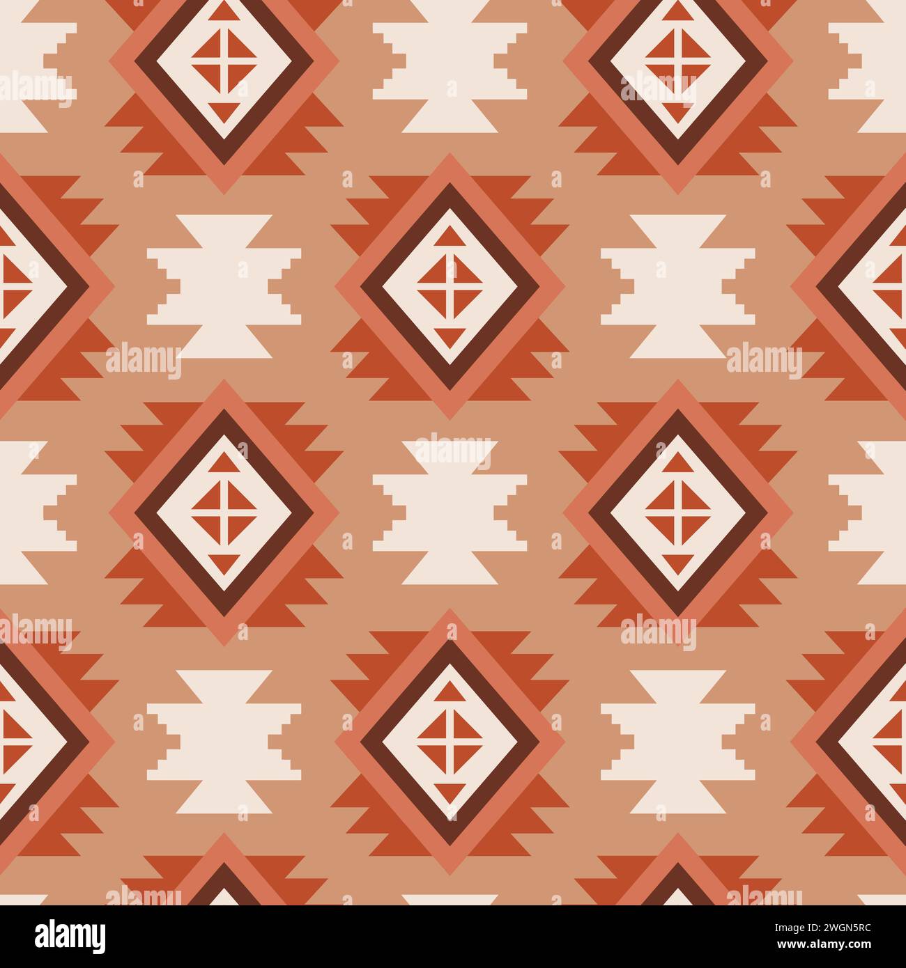 Tribal southwestern native navajo seamless pattern Stock Vector Image ...