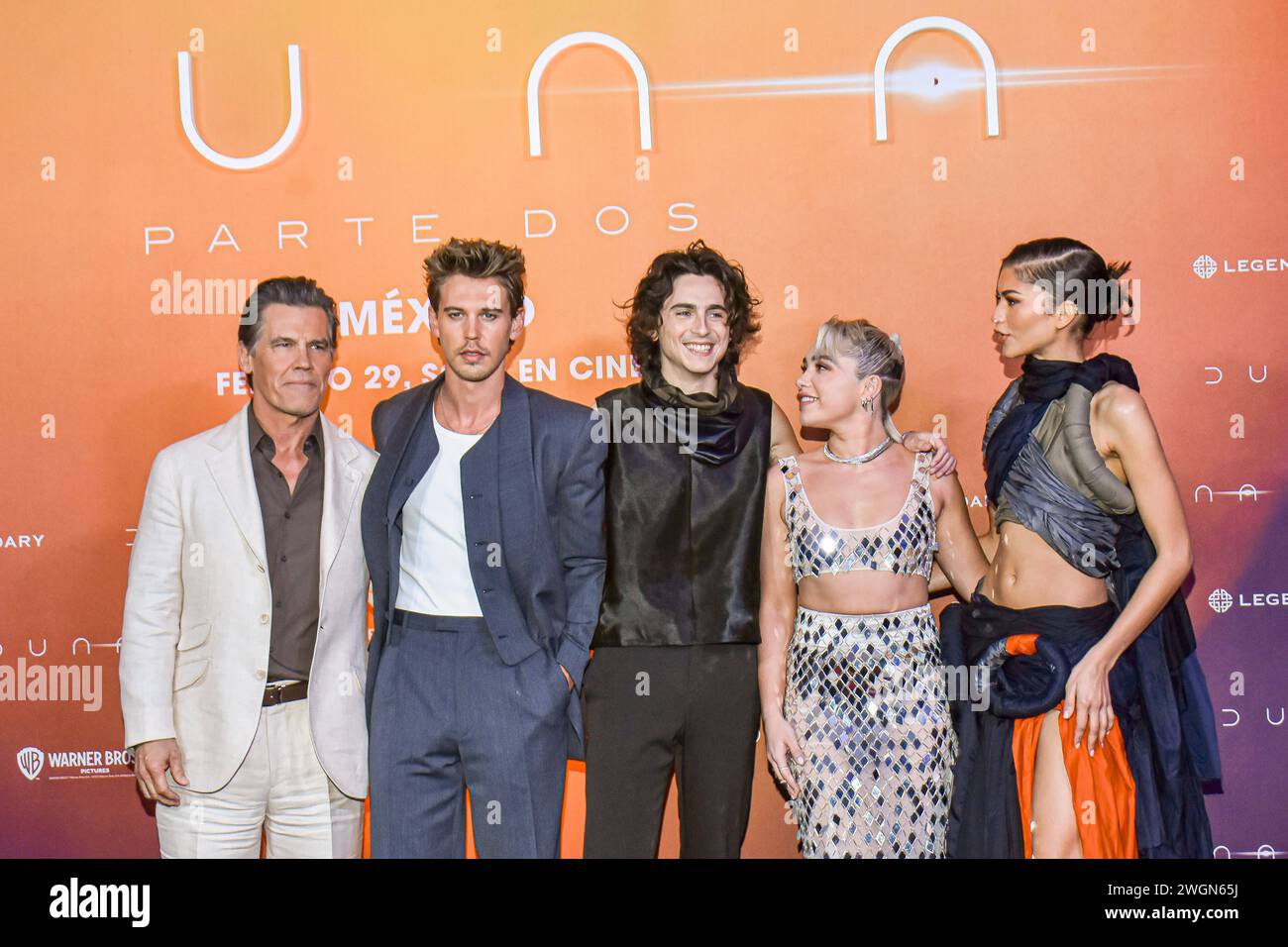 Dune: Part Two Film Photocall February 05, 2024, Mexico City, Mexico: L ...