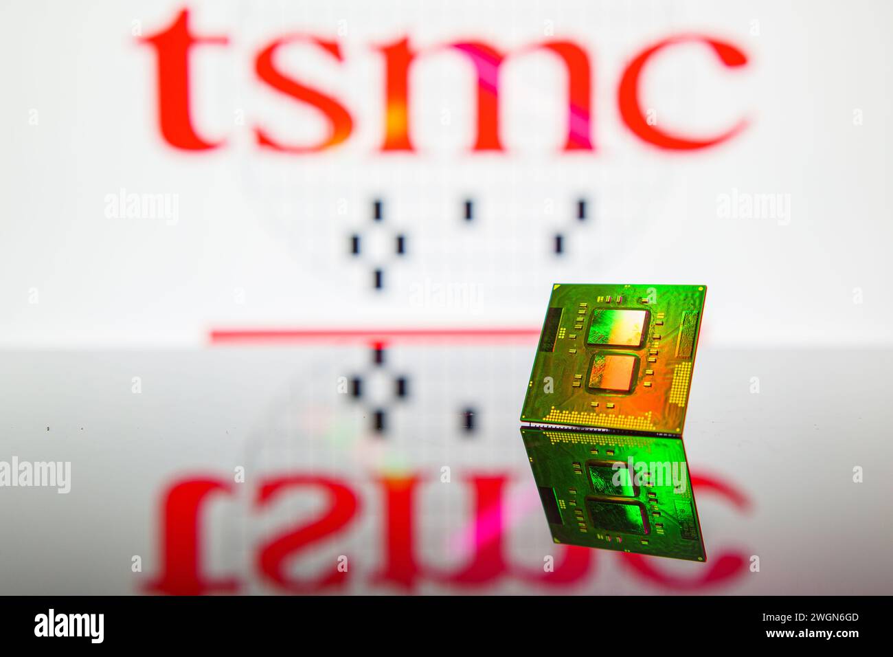 New Jersey, United States of America - February 5: TSMC logo and ...