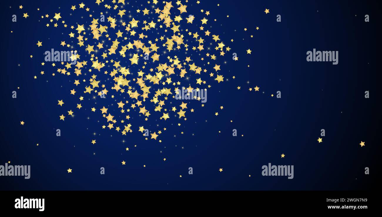 Magic stars vector overlay. Gold stars scattered around randomly ...