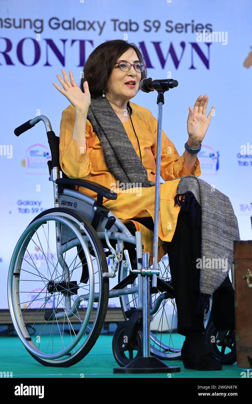 Jaipur, India. 05th Feb, 2024. Professor Joya Chatterji is speaking at ...