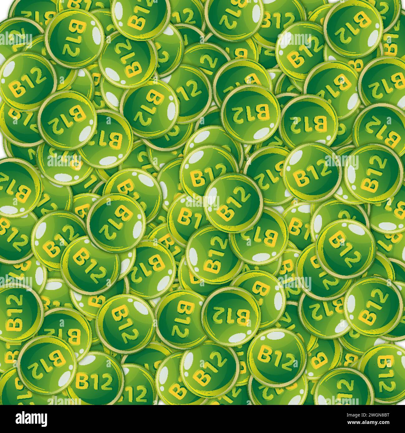 Vitamin B12 messy round pills. Beauty treatment and nutrition skin care ...