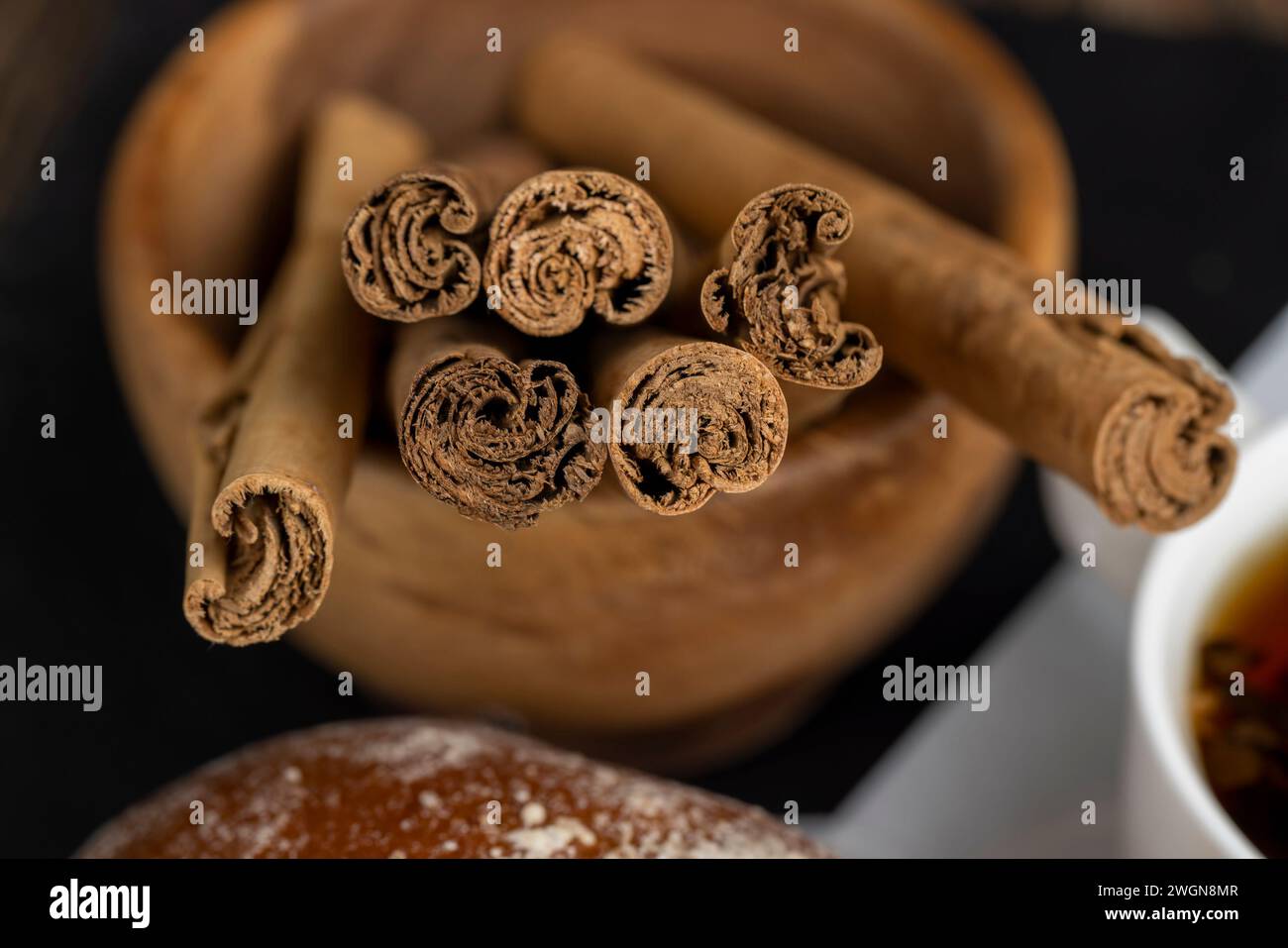 Fragrant thin cinnamon on hi-res stock photography and images - Alamy