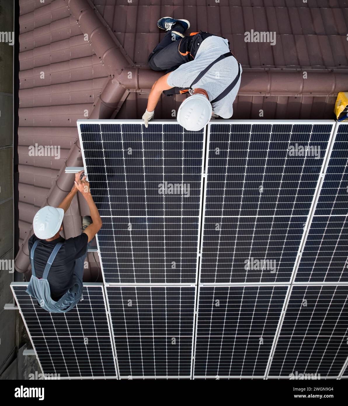 Solar moduls on roof hi-res stock photography and images - Alamy