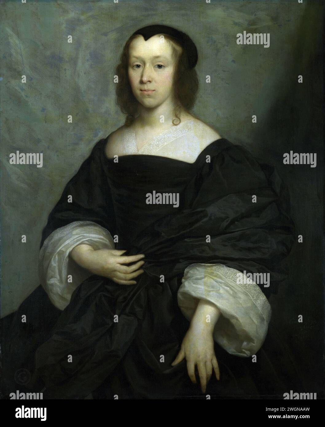 Art painting cornelius johnson a lady hi-res stock photography and ...