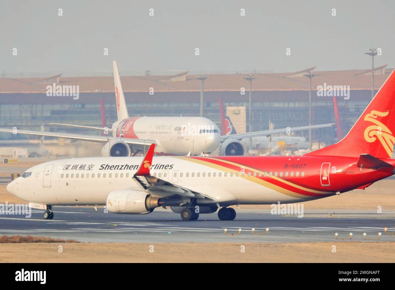 BEIJING, CHINA - FEBRUARY 5, 2024 - A Shenzhen Airlines passenger plane ...