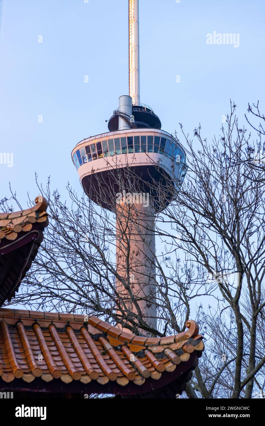 The Euromast, observation tower in Rotterdam, the Netherlands Stock ...