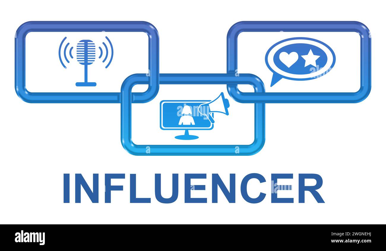 Social media influencer phone Cut Out Stock Images & Pictures - Alamy