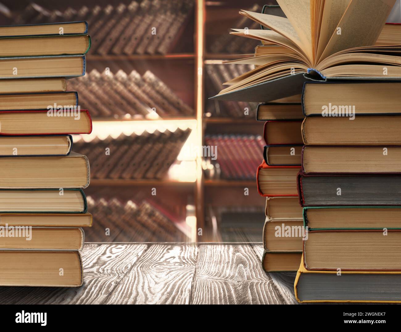Empty library stacks hi-res stock photography and images - Alamy