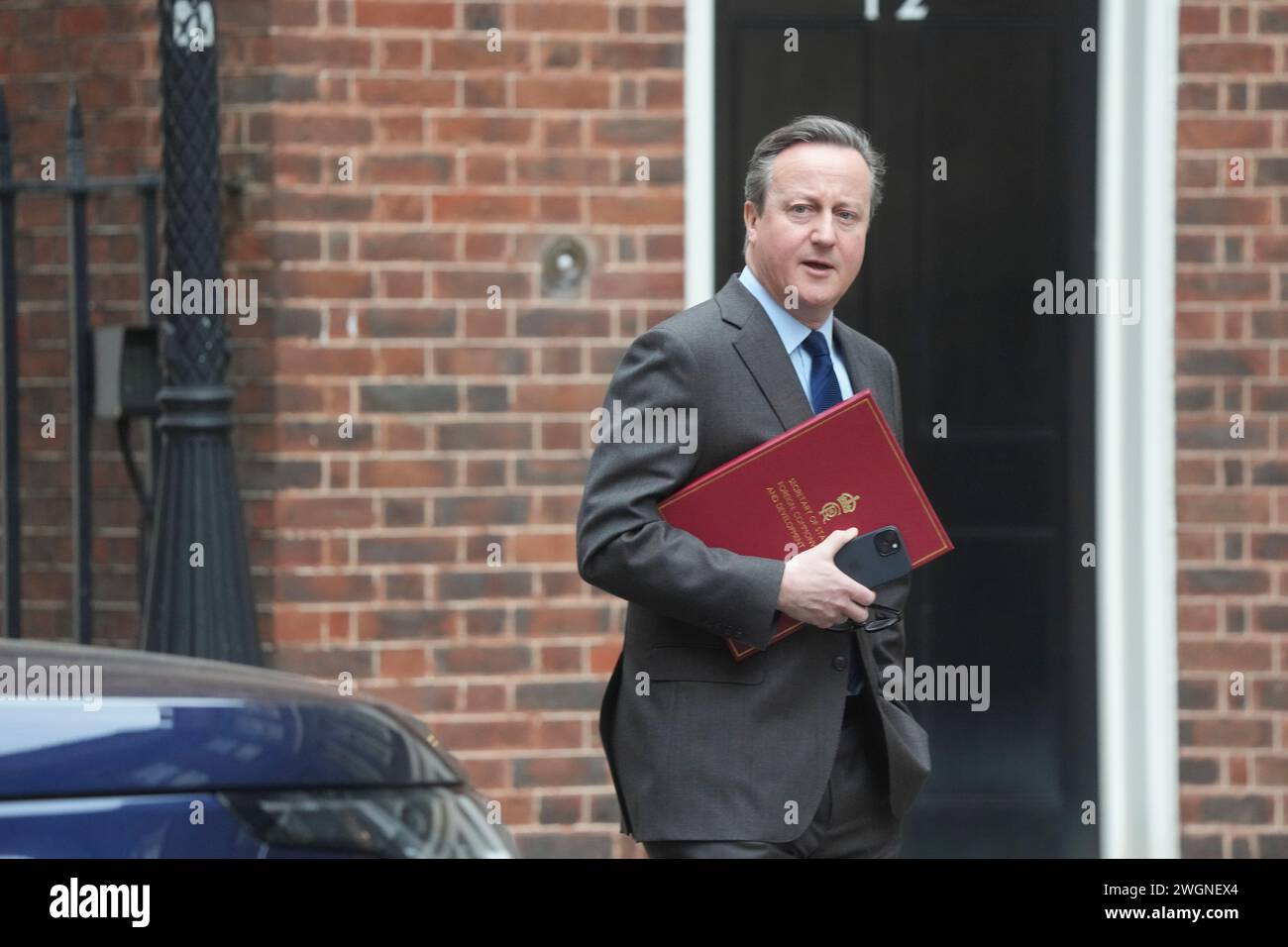 Foreign Secretary Lord David Cameron arrives in Downing Street, London ...