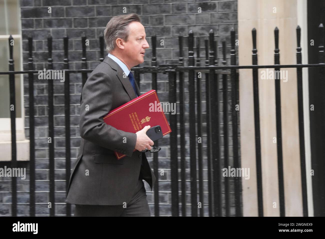 Foreign Secretary Lord David Cameron arrives in Downing Street, London ...