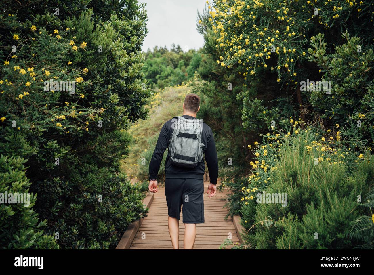 Young backpack hi-res stock photography and images - Alamy