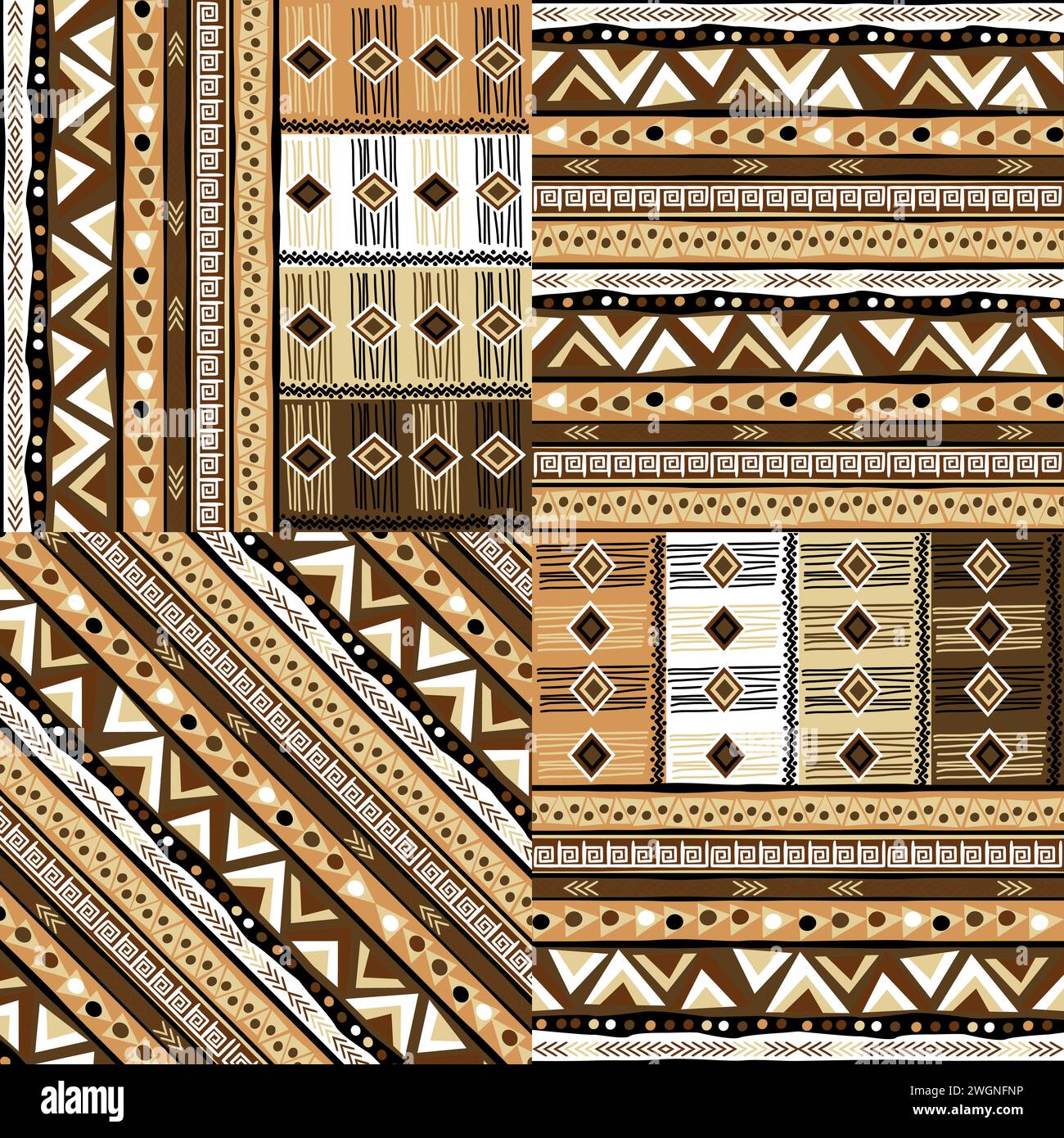 Collection of african ethnic backgrounds Stock Vector Image & Art - Alamy