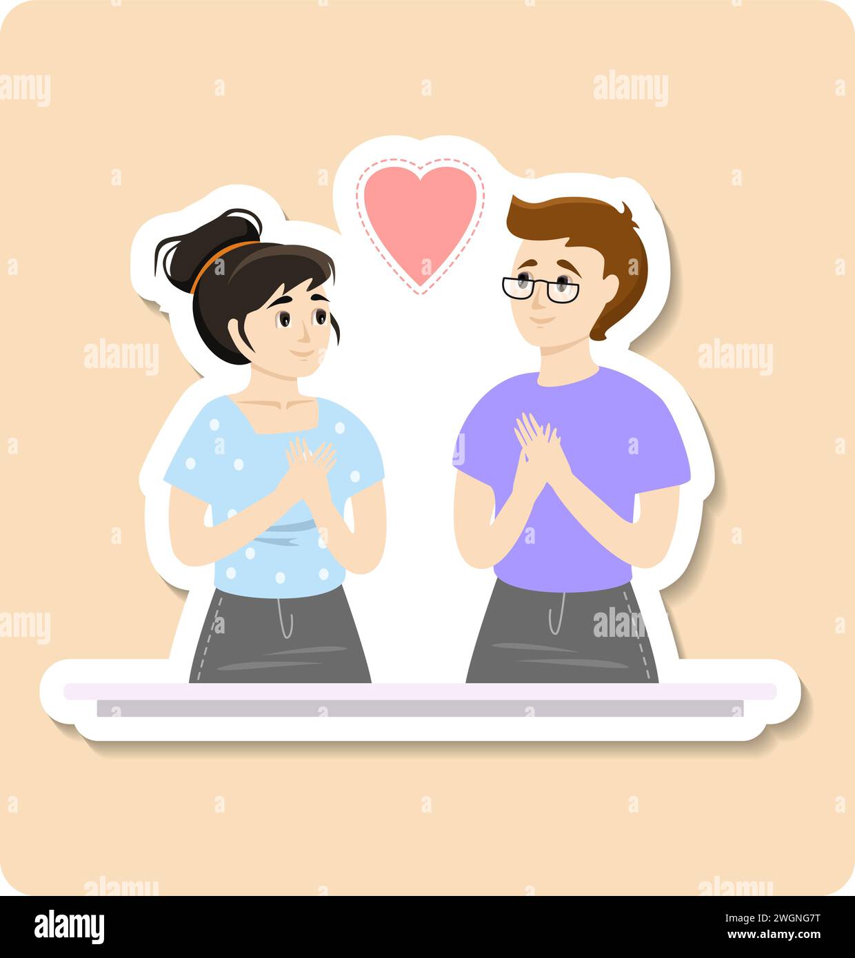 Honesty sticker illustration. Soft skills concept. Business people or ...