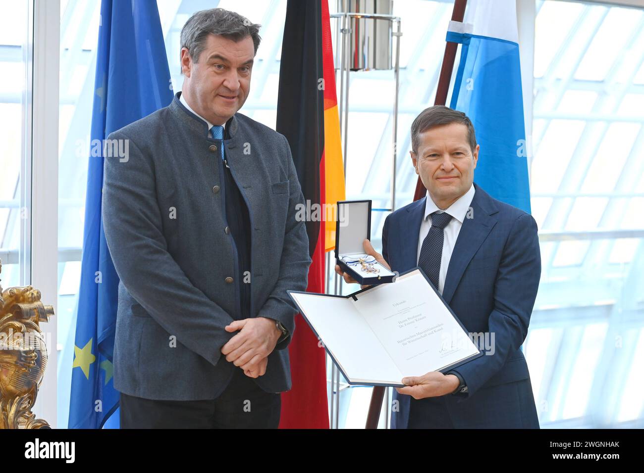 Markus SOEDER Ministerpraesident Bayern und CSU Vorsitzender zeichnet ...