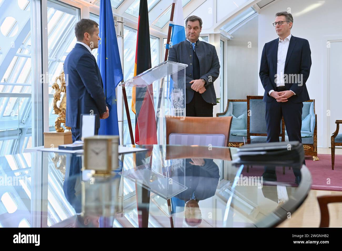 Markus SOEDER Ministerpraesident Bayern und CSU Vorsitzender zeichnet ...