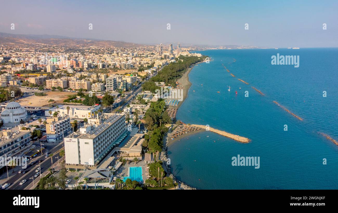 An aerial view of the seafront of Limassol, Cyprus Stock Photo - Alamy
